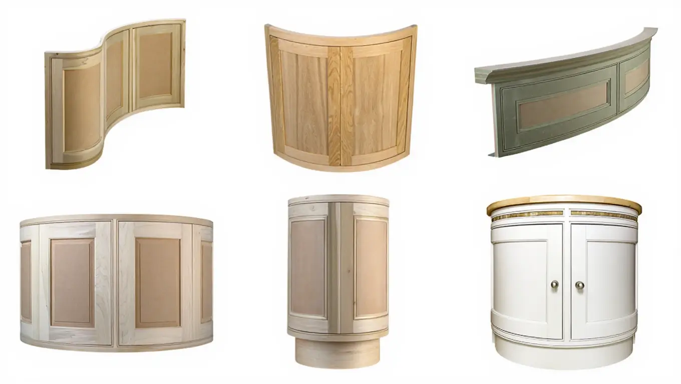 Curved Cabinet Doors & Frames | Custom Curved Joinery | WoodParts